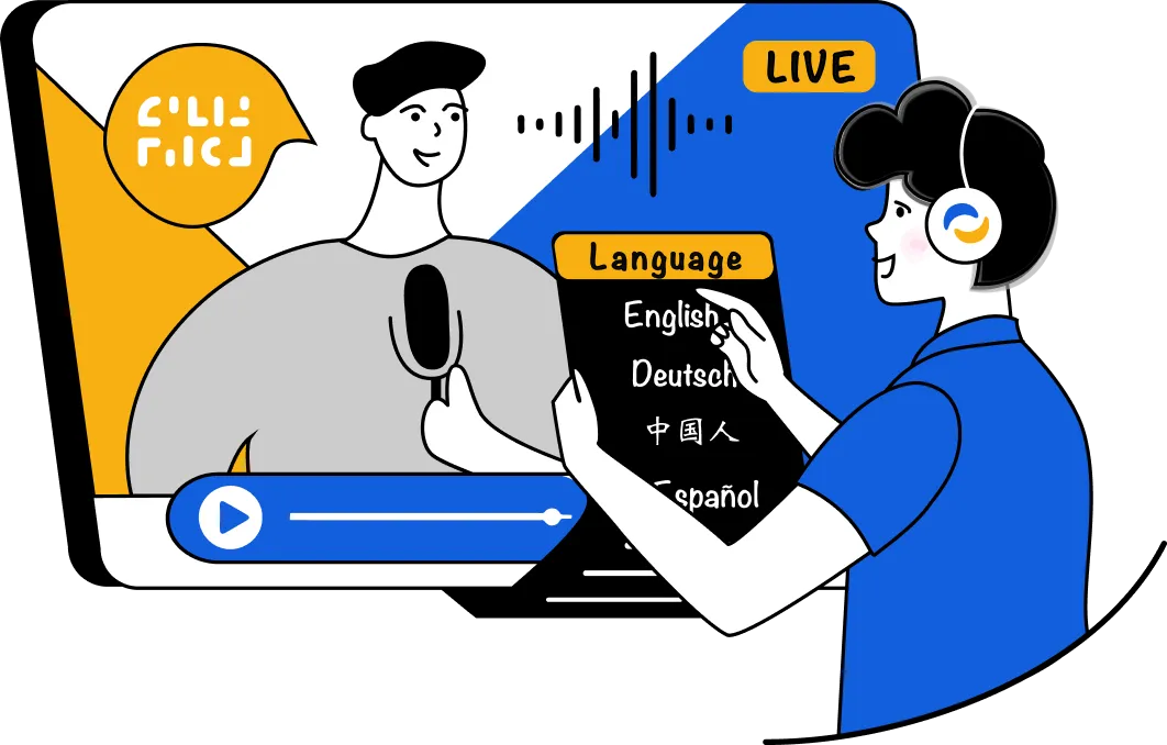 Live AI Voice Dubbing for Streams, Virtual & Hybrid Events | SyncWords